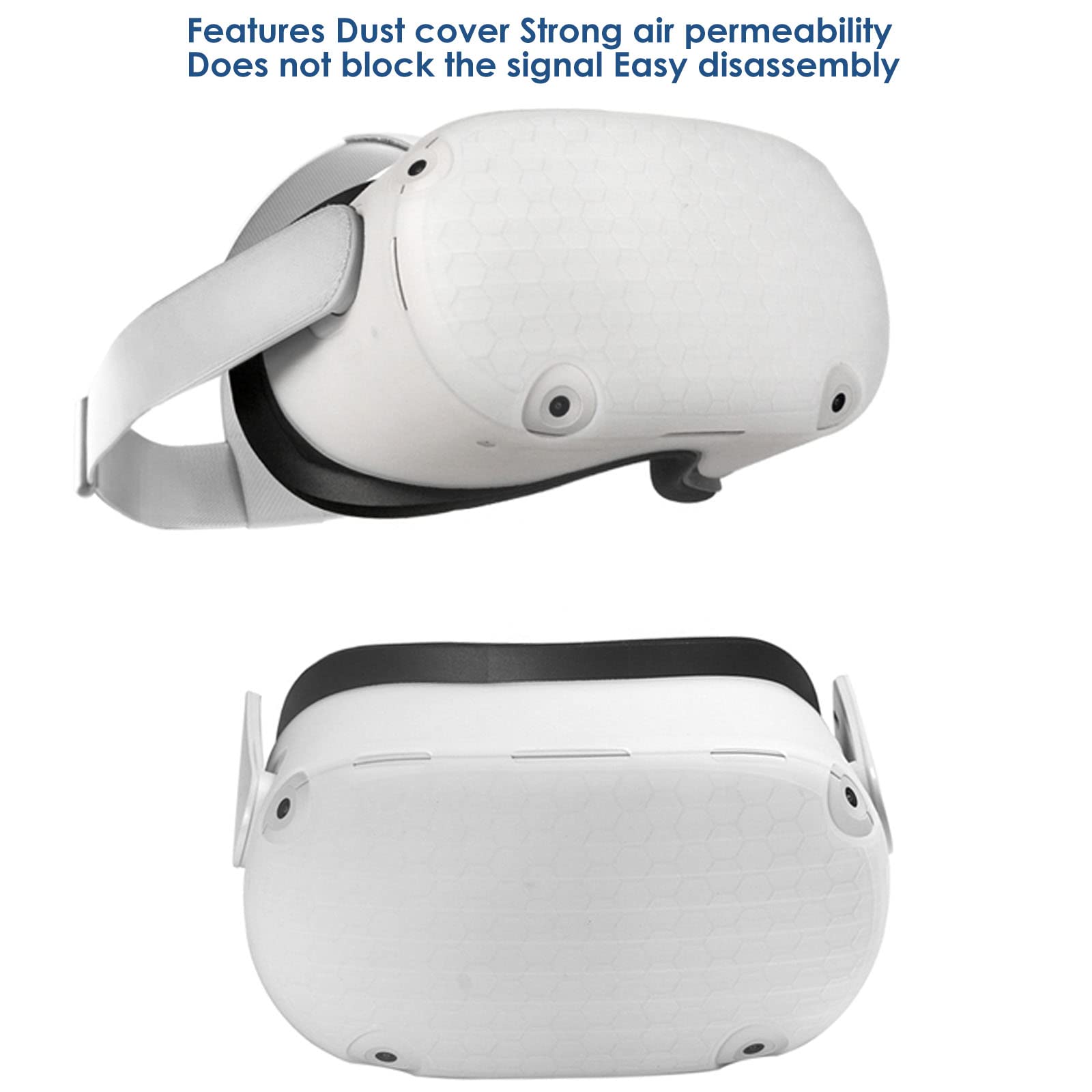 Silicone Cover for Oculus Quest 2, Protective Case Set Accessories for Meta VR, Multi Colors Soft Shell Skin