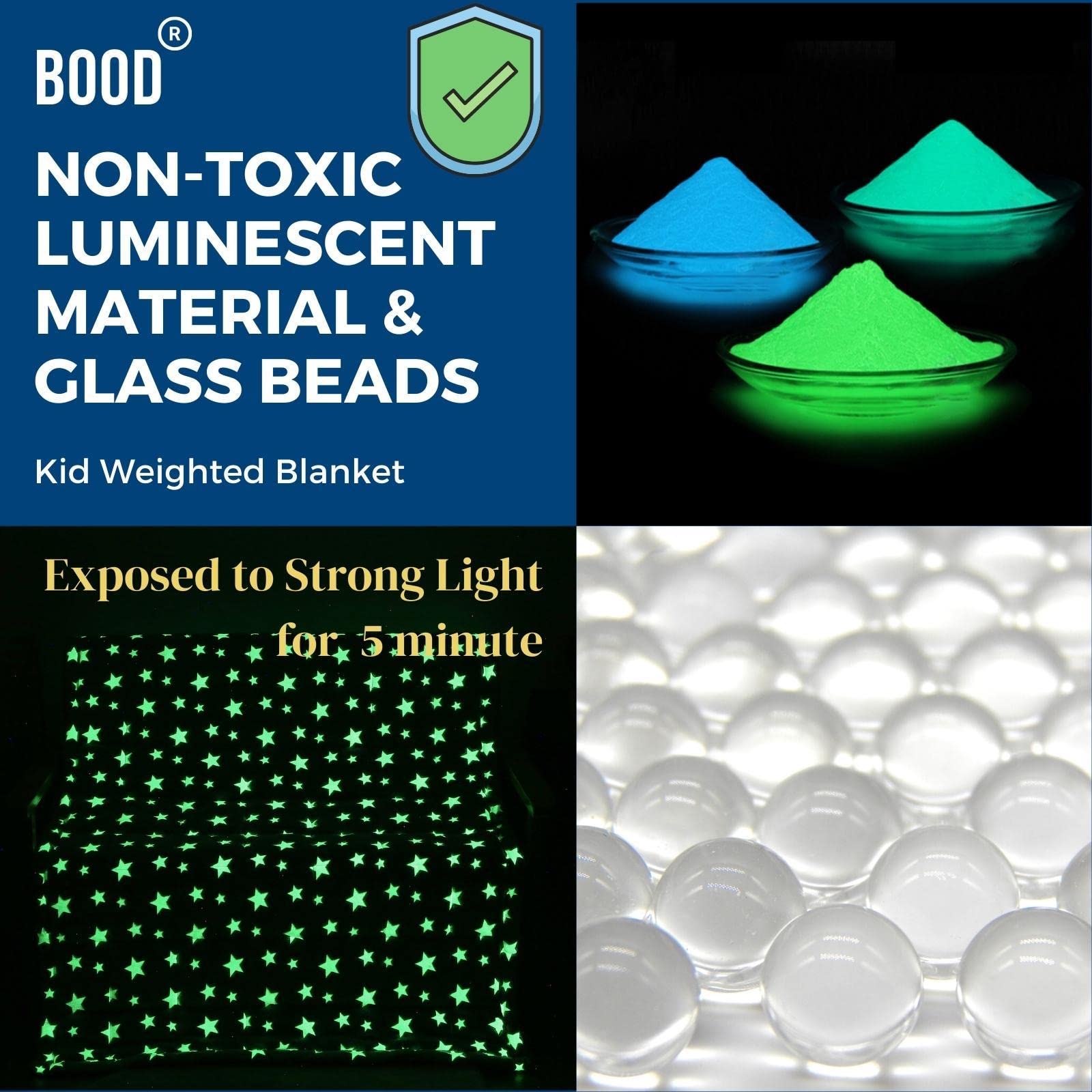 Bood Glow in The Dark Weighted Blanket