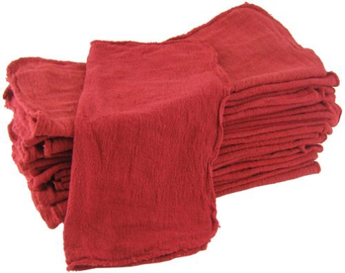 MHF Aprons Shop Towels Red-Commercial/Industrial B Grade -1000 Pieces -New 100% Cotton