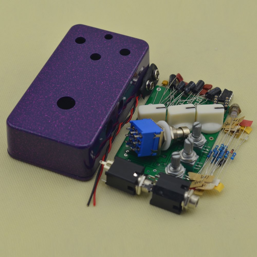 DIY(DS-2) Distortion Guitar Pedal Flash Violet Metal Distortion Pedal LANDTONE
