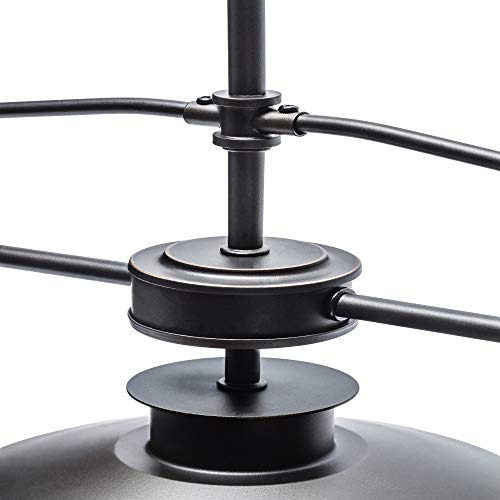 Globe Electric 64845 Nate 3-Light Pendant, Oil Rubbed Bronze, Clear Glass Shades