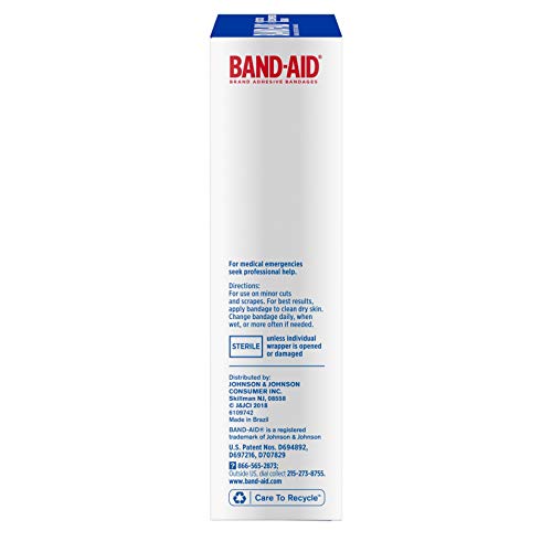 Band-Aid Brand Adhesive Bandages Flexible Fabric, Extra Large, 10 Count (Pack of 2)