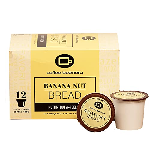 Banana Nut Bread Coffee Pods by Coffee Beanery | 12ct Flavored Coffee Pods Medium Roast Coffee Pods| 100% Specialty Arabica Coffee| Gourmet Coffee Pods