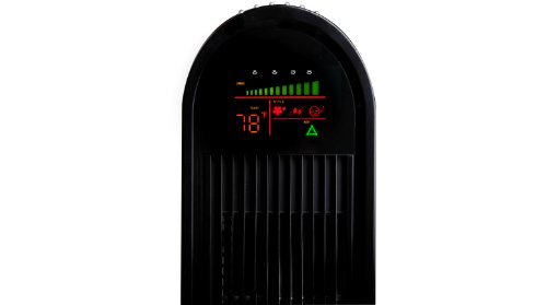 Ozeri 360 Oscillation, Micro-Blade Noise Reduction Technology Tower Fan, Black