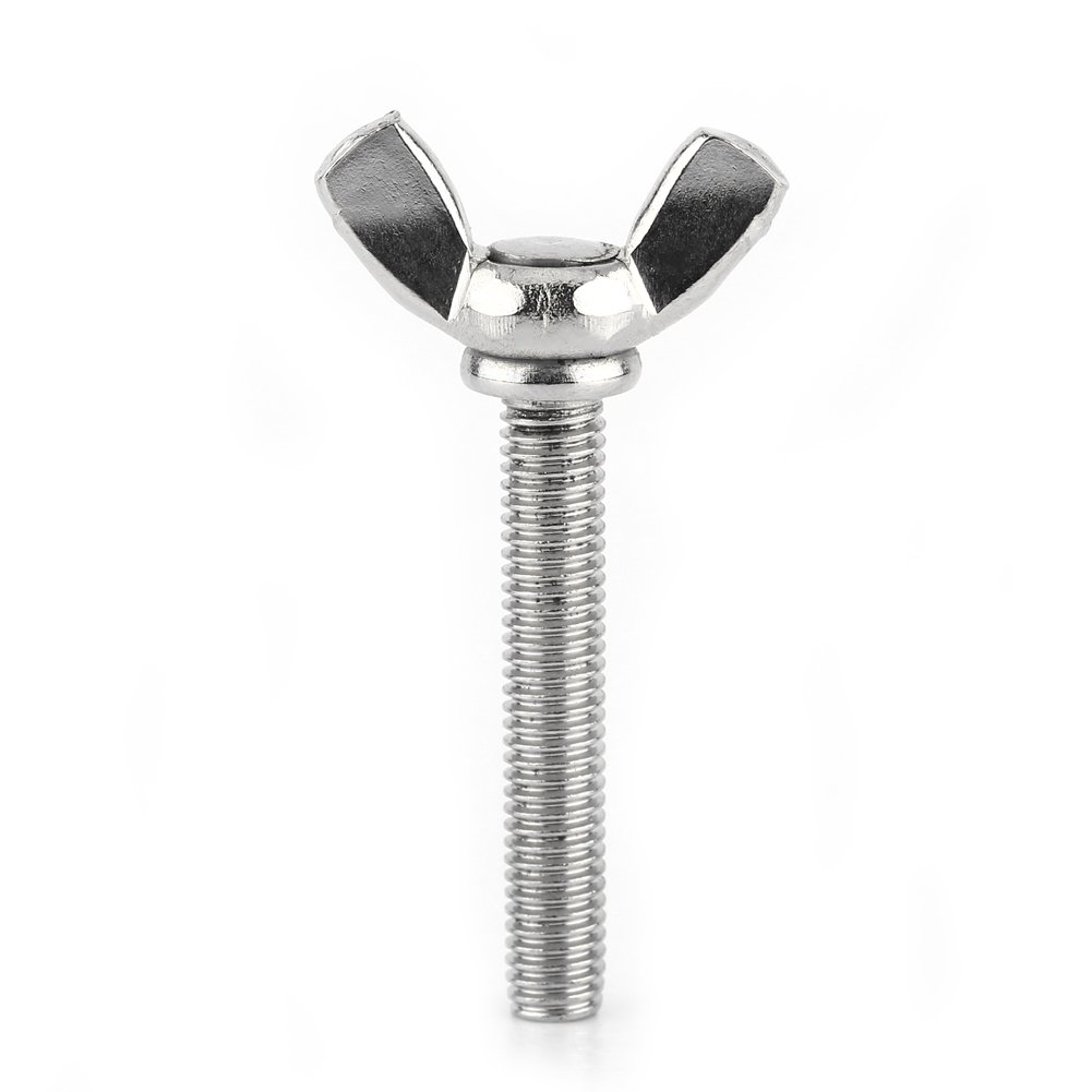 Pack of 5PCS M5 Metric Wing Bolt, 304 Stainless Steel Wing Butterfly Screws Bolts Wing Bolt Machine Fastener (M5 x 40mm)