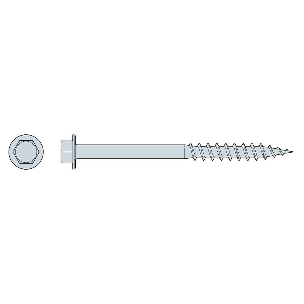 Simpson Strong-Tie SD10212R500 Strong-Drive SD Connector Screw โ 10 x 2-1/2 in. 1/4-Hex Drive, Mech. Galv. (500-Qty)