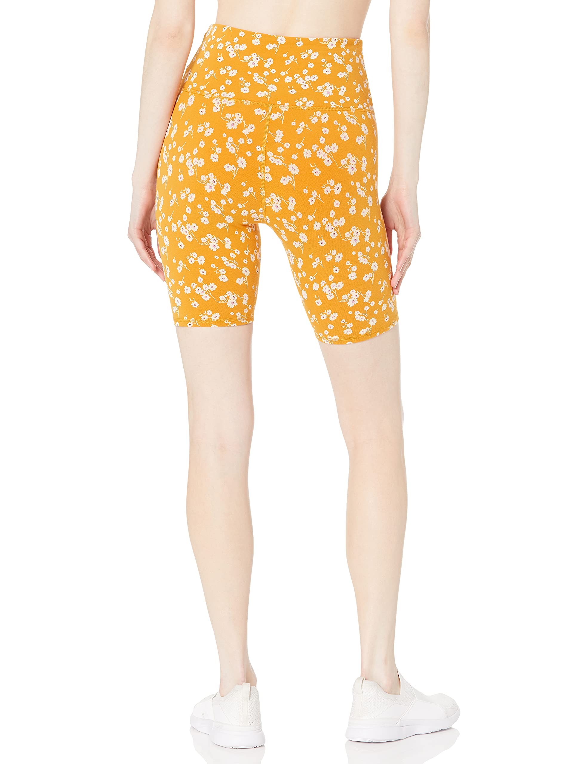 Bandier x Sincerely Jules_The Bryn 7" Biker Short Goldenrod Poppy-XS
