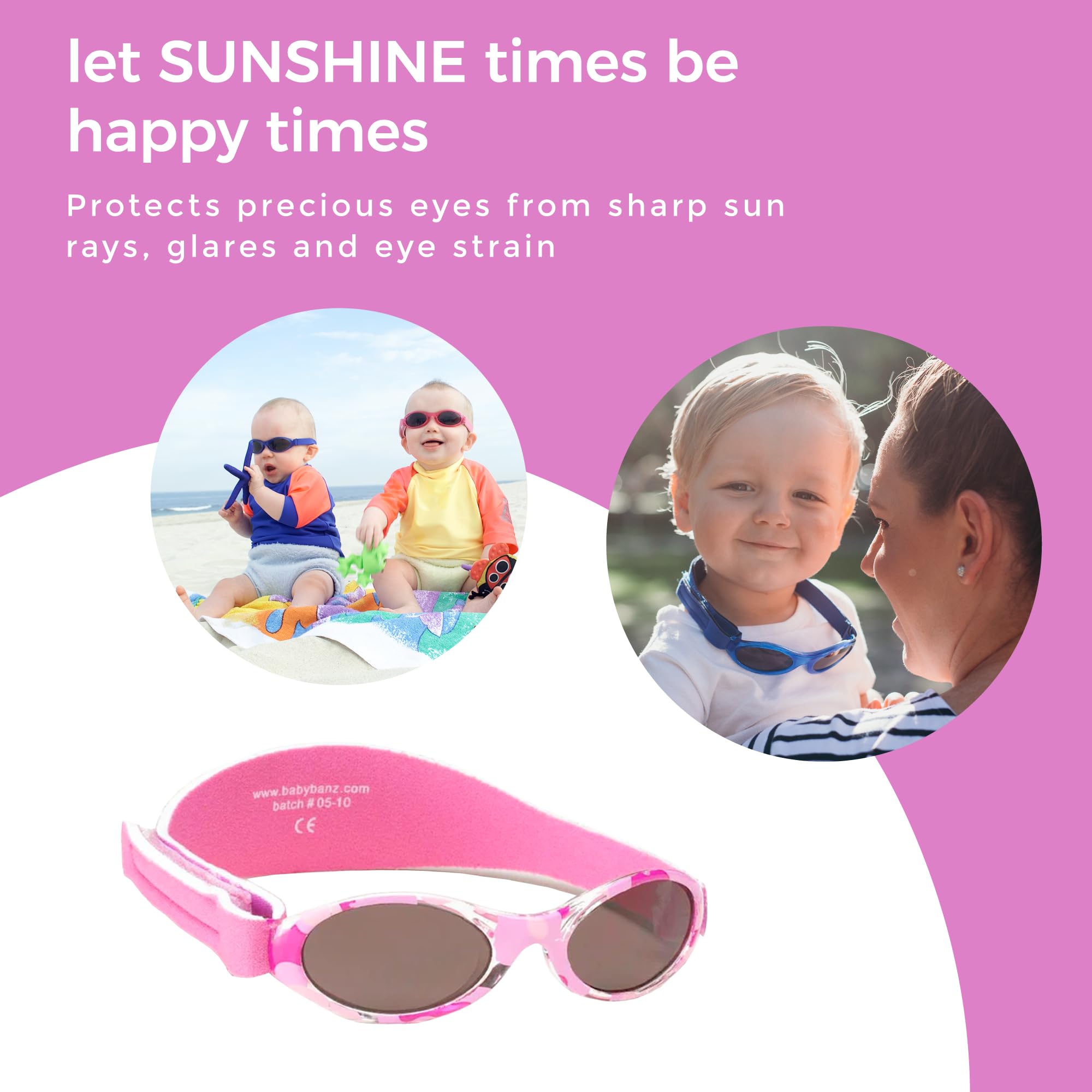 Baby BANZ Baby Girls Adventure BANZ Swimming Goggles, Pink Diva Camo, 2 US