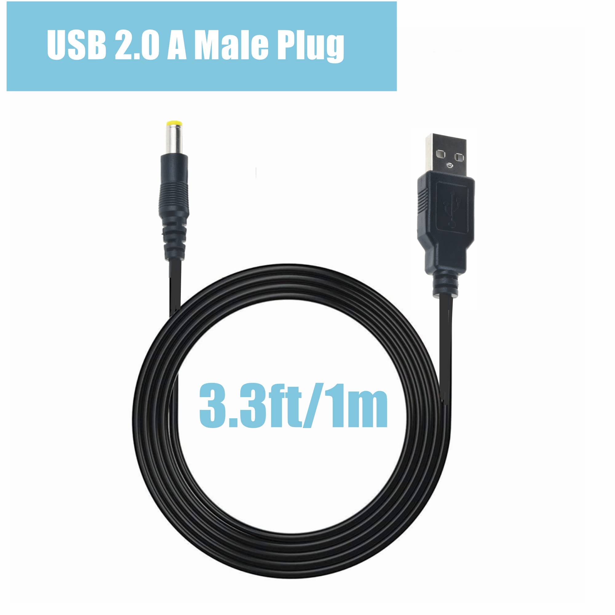 CJP-Geek USB Charger Cable Power Adapter Replacement for Fifty Shades of Grey Greedy Girl Massager