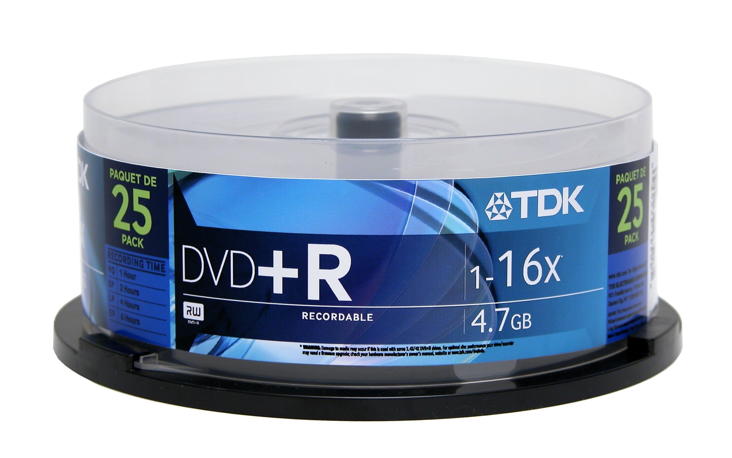 TDK 4.7GB 16x DVD+R (25 Pack)