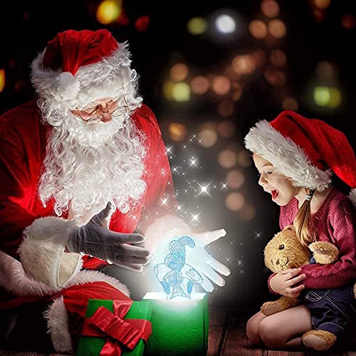 Night Light for Boys and Girls ,XXMANX 3D Nightlight Bedside Lamp 7 Colors Changing Touch & Remote Control Boys Toys Christmas Gifts for Men Kids (Remote & Touch