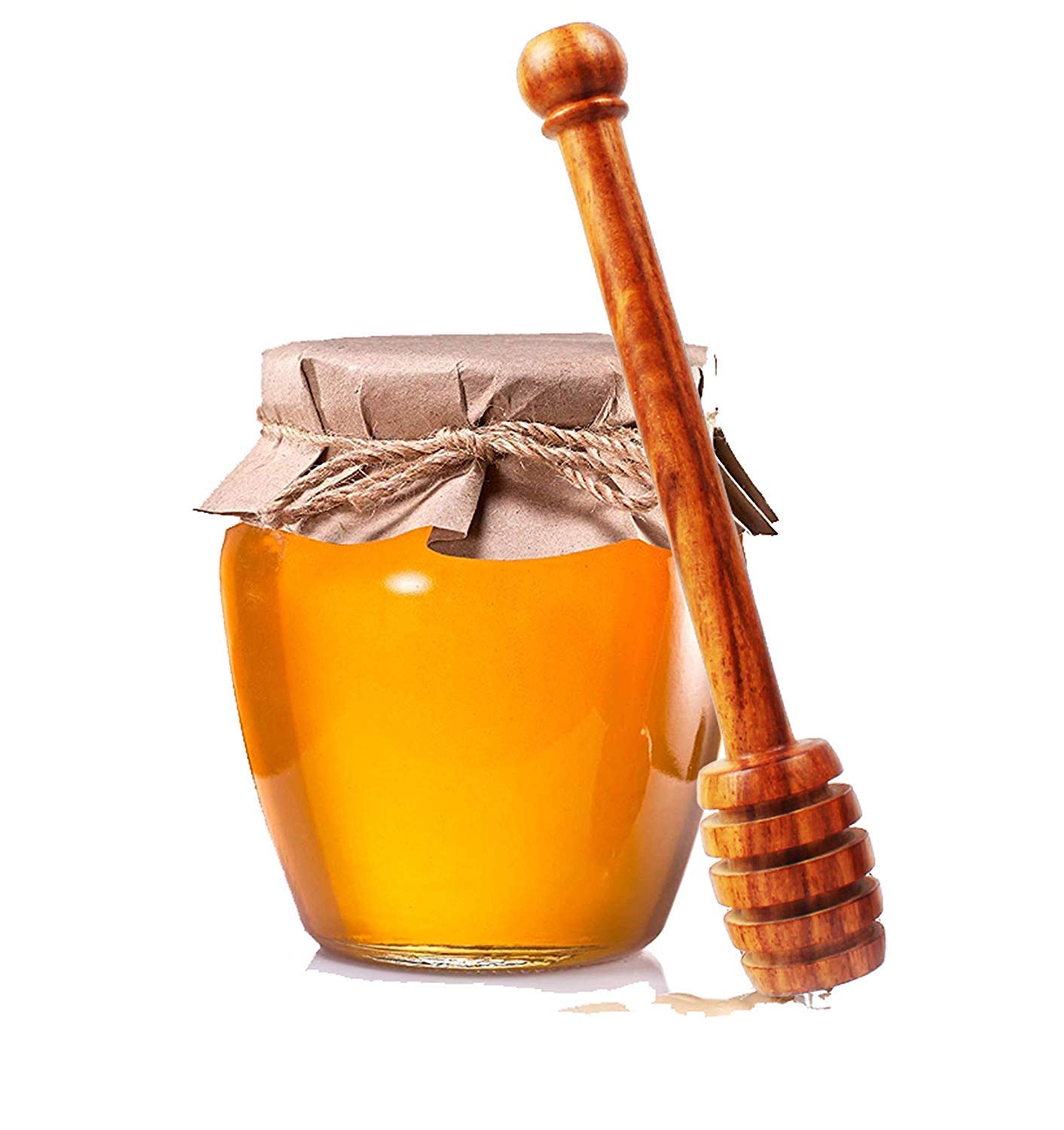 BATRA ASSOCIATES S.B.Arts 6 Inch Wooden Syrup Dippers-Honeycomb Sticks Perfect For Drizzling Honey-Maple Syrup-Chocolate-Caramel Honey Spoons