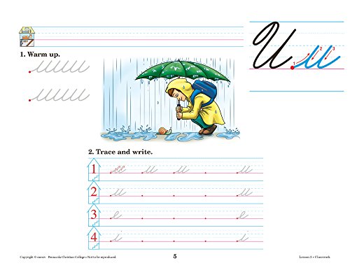 Writing with Phonics 1 - Abeka 1st Grade 1 Cursive Penmanship Student Work Book