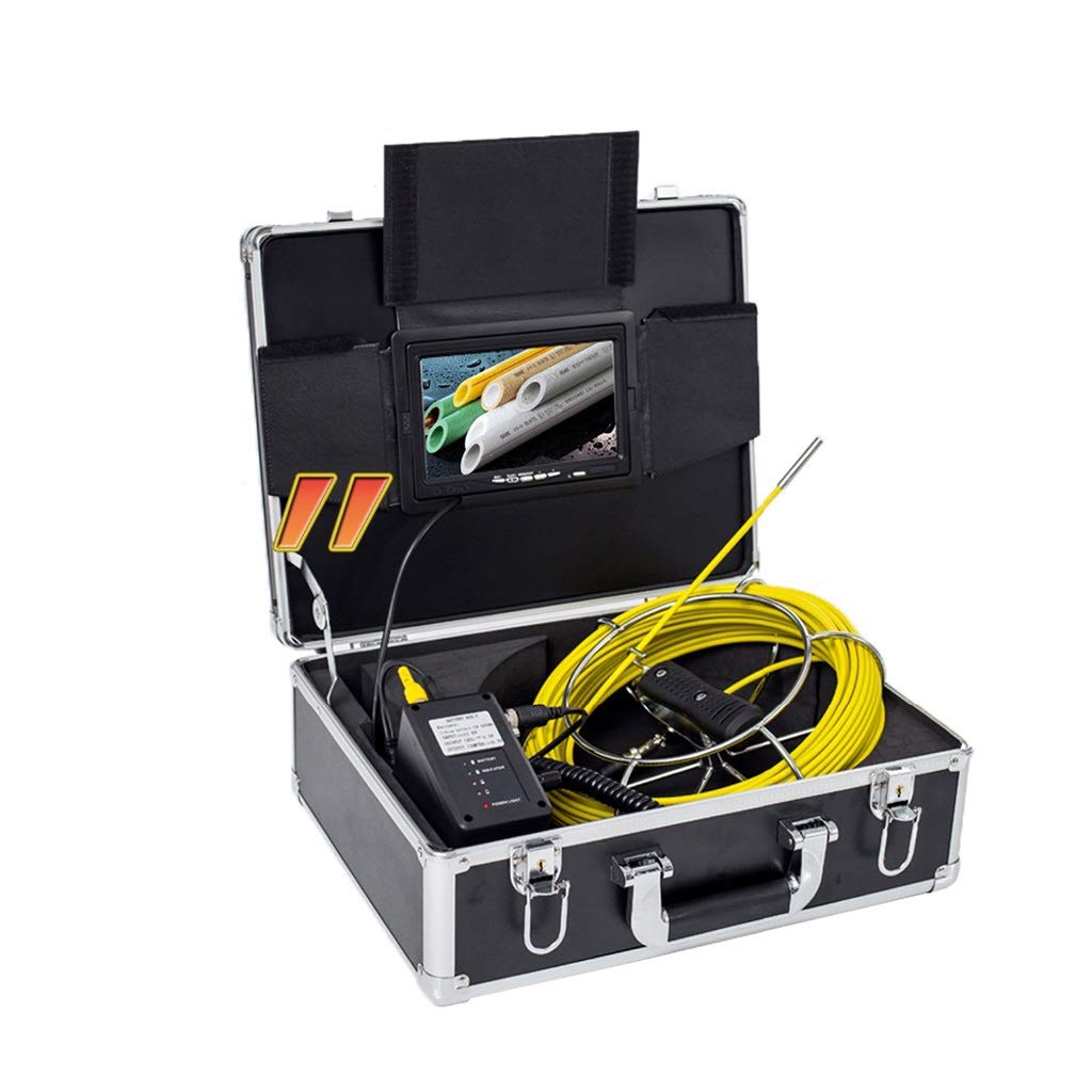 BHVXW 20/50/100M Pipe Inspection Video Camera,6.5mm Cam Drain Sewer Pipeline Industrial Endoscope (Size : 50m)