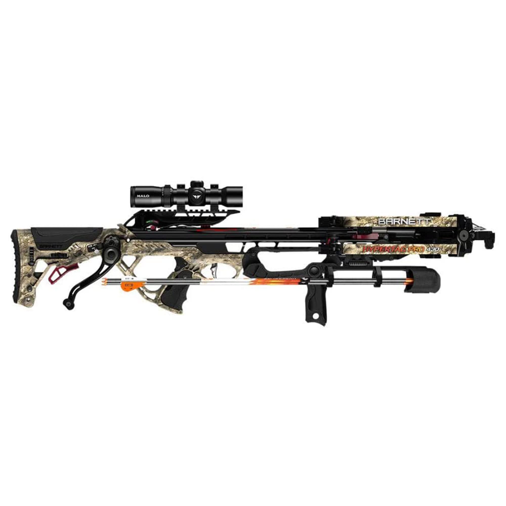 BARNETT HyperTac Crossbow Package with 1.5-5x32 Illuminated Scope, 3 Arrows, Quiver, Pro 430 with Crank Device