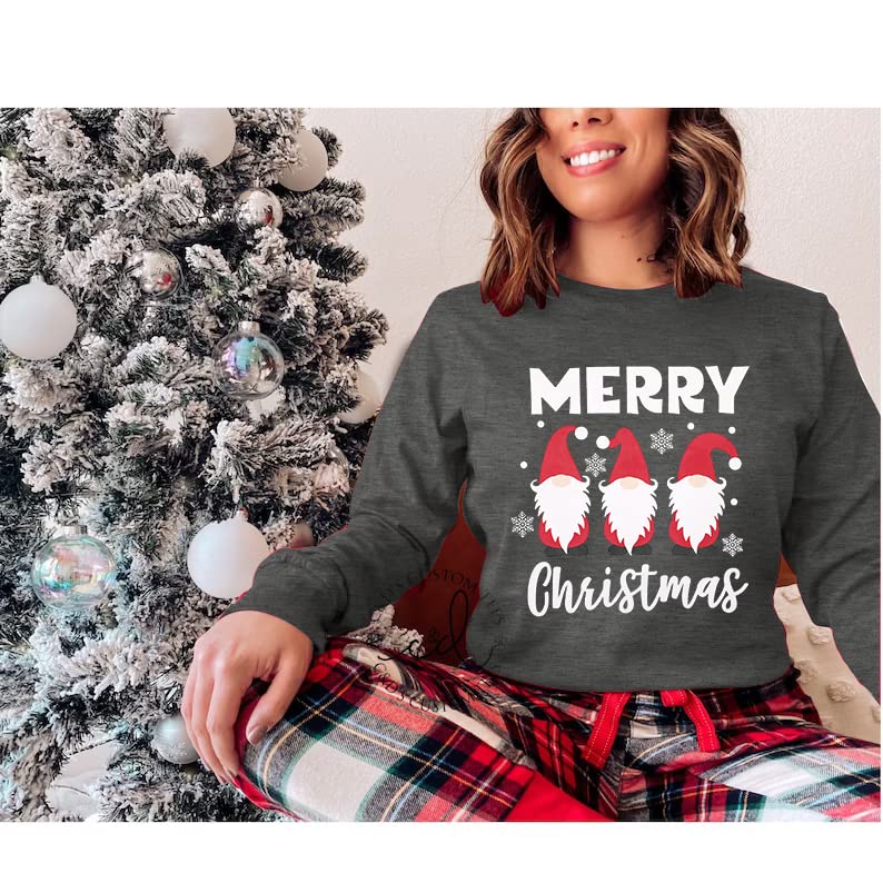 BANGELY Christmas Sweatshirt Women Christmas Tree Cake Sweater Shirts Xmas Holiday Pullover Cute Graphic Long Sleeve Tops
