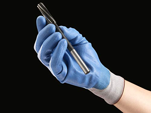 HyFlex 11-518 Cut Resistant Work Gloves for Men and Women in Nylon, Extra Thin, Working Glove for Mechanics, Automotive, Industrial or Home-improvement environment, Blue, Size Small (12 Pairs)