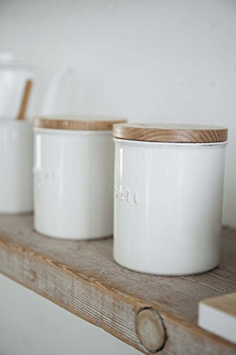 Yamazaki Home Tosca Ceramic Canister – Dry Food Kitchen Storage Container Organizer.