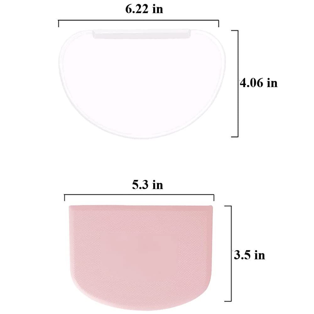 BOMJJOR Dough Bowl Scraper Silicon Dough Scrapers Home Kitchen Food Grade PE Backing Dough Blenders Hard Cutter for Cooking Bread Cake Mixing Dough Scrapers 4 Pack