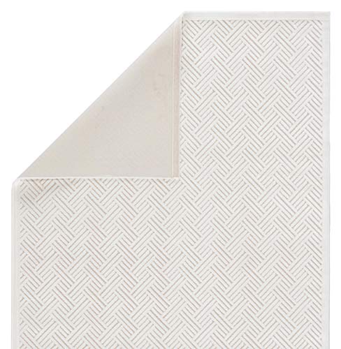 Jaipur Living Thatch 5' x 7'6" Power-Loomed Texture-Rich Geometric Area Rug, White