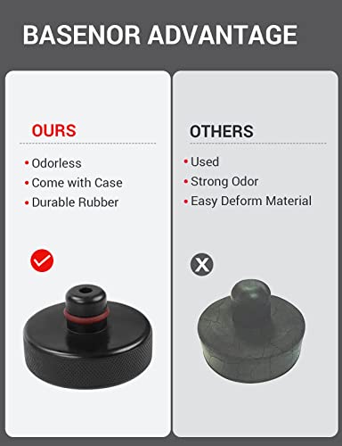 BASENOR Tesla Model 3/Y/S/X Jack Pad Lifting Pucks Jack Lift Pad Adapter Tool with Storage Case(Protects Battery & Chassis) (4 Packs) Accessories