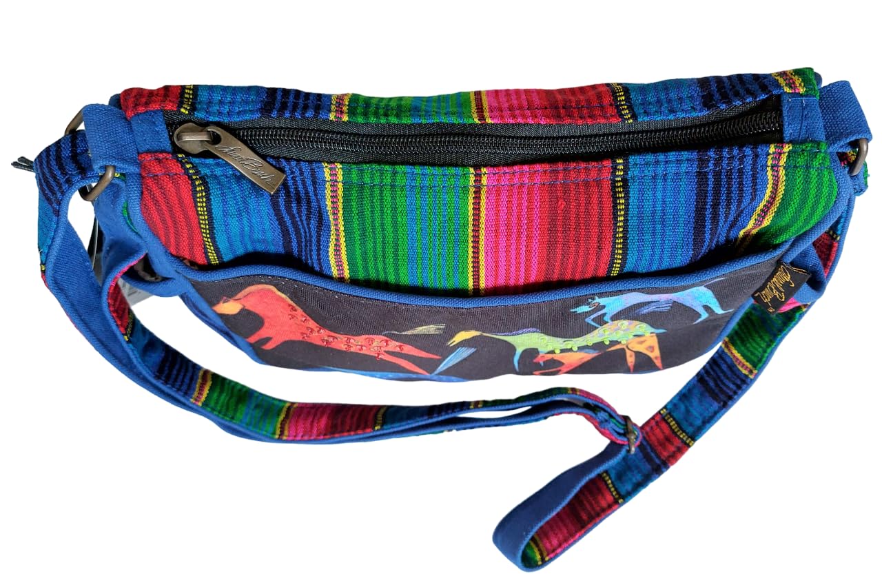 Laurel Burch Dancing Horses Crossbody Bag (Multi)
