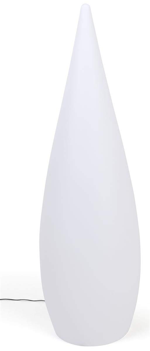 Displays2go LED Teardrop Light, 16-Color Glow, 10-Hour Rechargeable Battery Life — White (FDLEDTDRPM)
