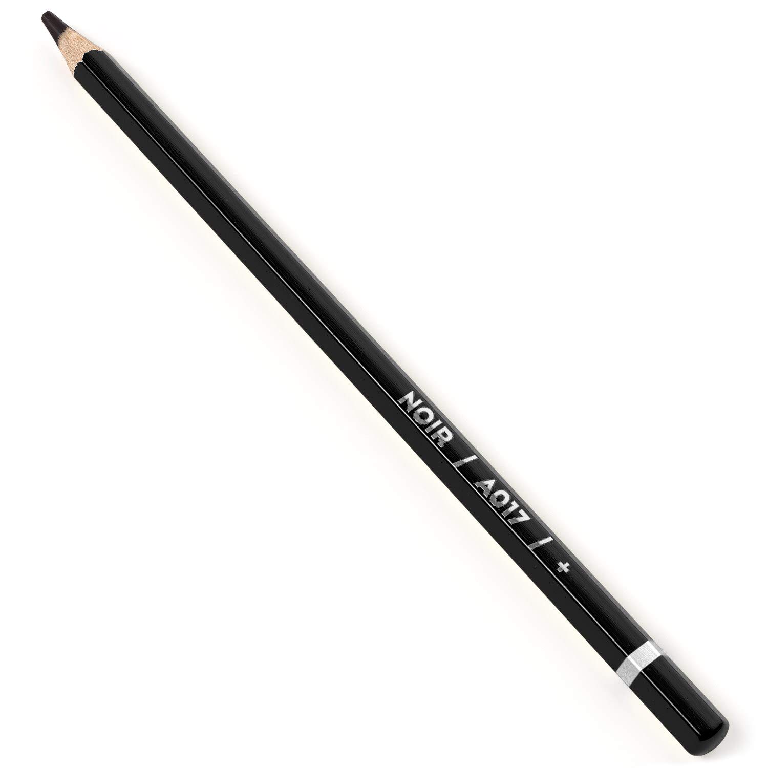 Arteza Professional Watercolor Pencils, Pack of 3, A017 Noir, Water-Soluble Pencils for Coloring, Blending, Layering & Watercolor Techniques