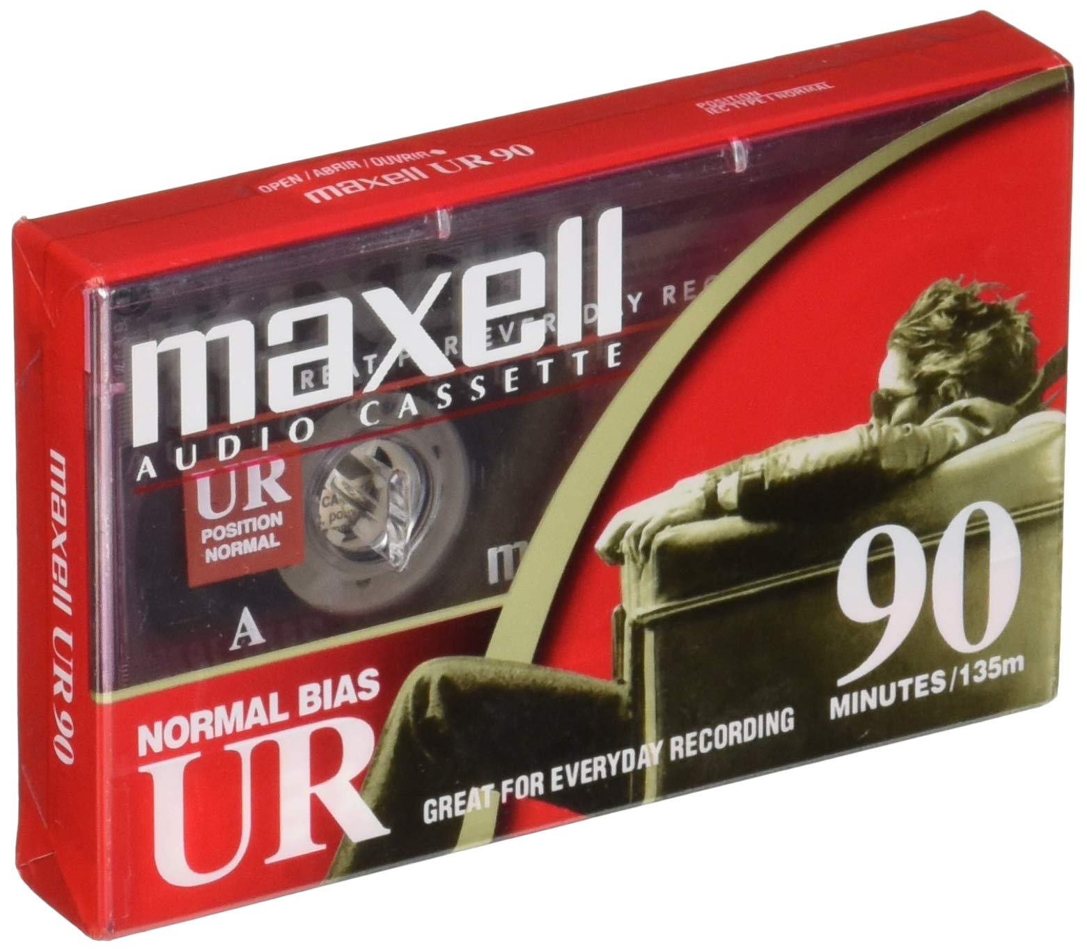 Maxell Dictation & Audio Cassette, Normal Bias, 90 Minutes