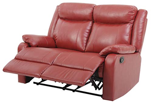 Glory Furniture Ward Love Seats, Red