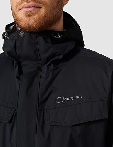 Berghaus Men's Rowden Shell Jacket, Large, Black