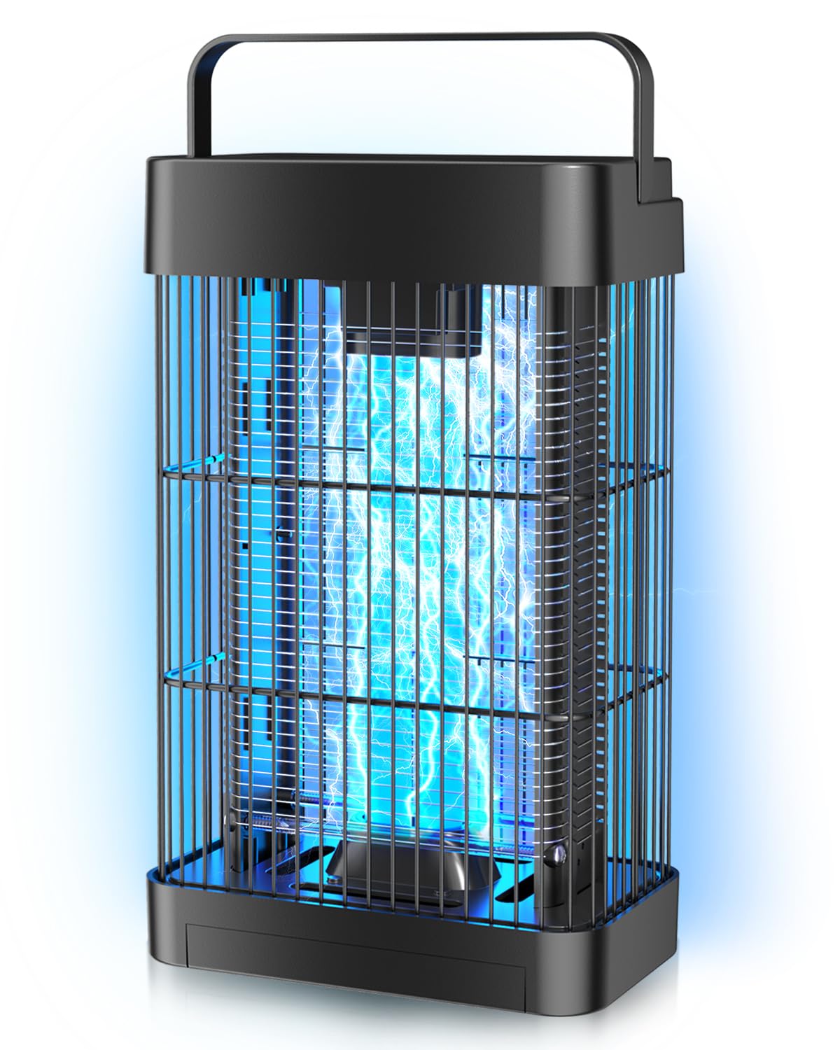 Bug Zapper Outdoor Mosquito Zapper 4200V Electric Fly Zapper Indoor High-Voltage Mosquito Killer for Home, Patio, Kitchen, Backyard, Camping, Black
