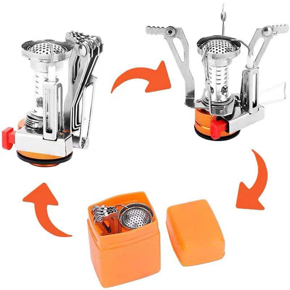 Backpacking Stoves Backpack Portable Fuel Burner Lightweight Camping Backpacking Stoves backpacking pocket rocket hiking ultralight stoves backpack camp Portable Outdoor Stove Windproof Cooking