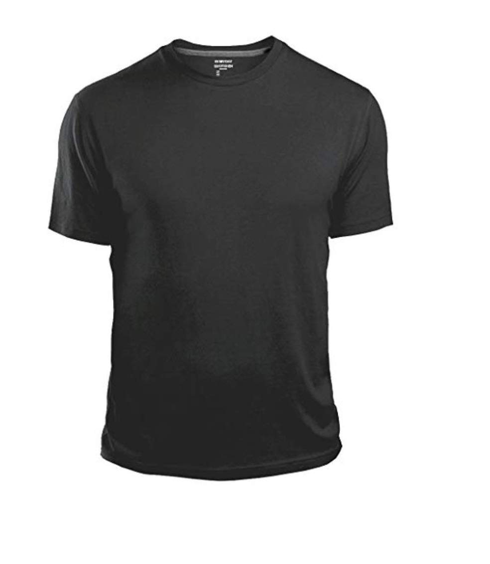 GAP Men's Crew Neck Cotton T Shirt Everyday Quotidien Solid Color (Charcoal, Large)