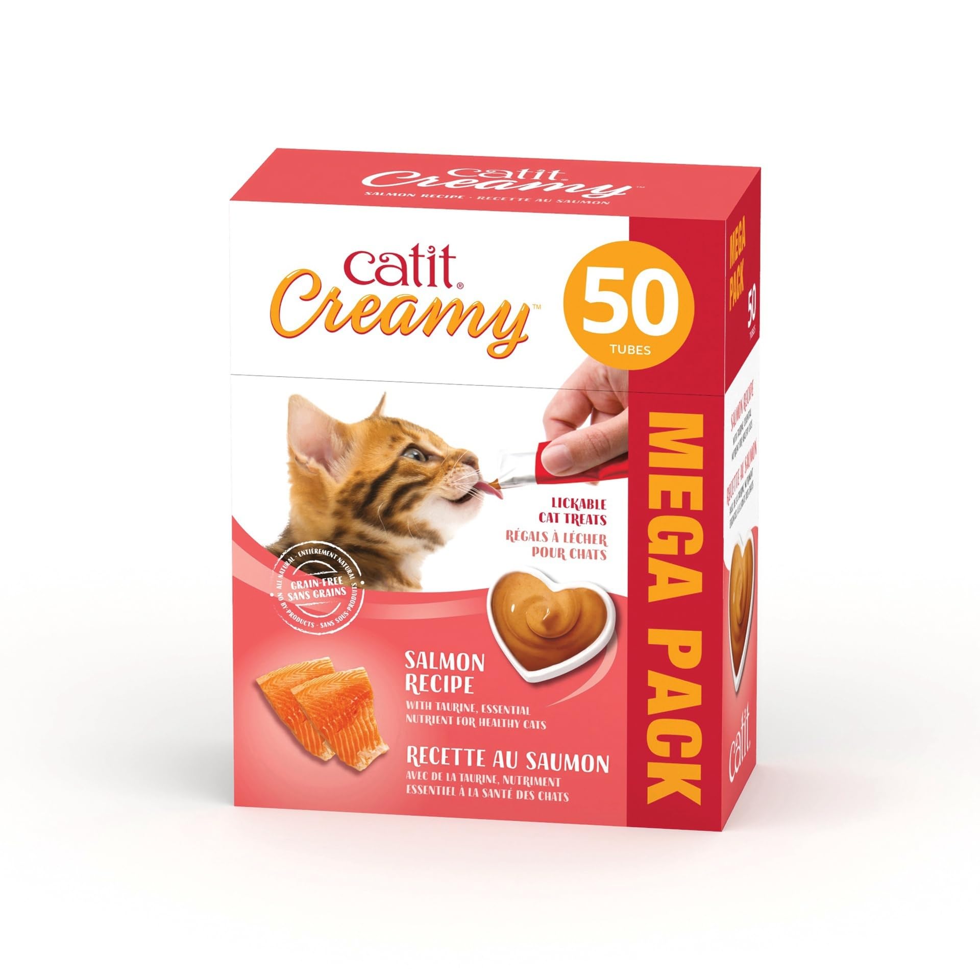 Catit Creamy Lickable Cat Treat β Hydrating and Healthy Treat for Cats of All Ages - Assortment, 72-Pack