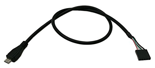zdyCGTime 50CM Micro USB 5pin Male to 1x 5Pin Female 0.1" USB Header PCB Motherboard Cable