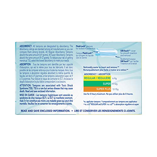 o.b. Pro Comfort Applicator Free Digital Tampons, Regular and Super Multi-Pack - 40 Count