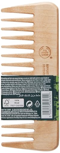 The Body Shop 1094667 Detangling Comb, Bamboo, 5.5", 0.001 Oz