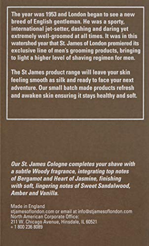 St James of London Sandalwood & Bergamot Cologne, 1.69 Fl Oz