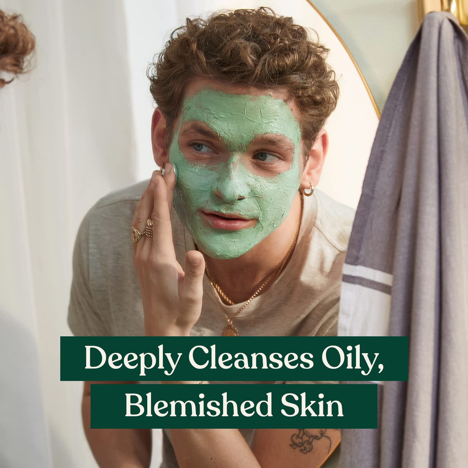 The Body Shop Tea Tree Skin Clearing Clay Mask – Purifying, Refreshing Mask For Oily, Blemished Skin – Vegan – 3.85 oz
