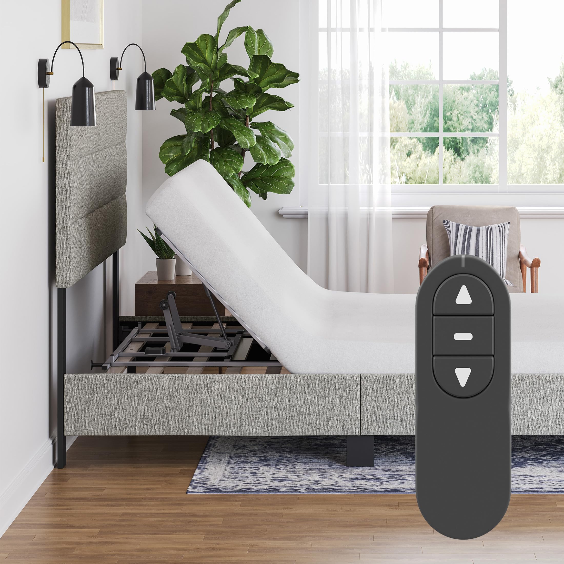 Boyd Sleep Queen Adjustable Bed Kit – Turn Your Mattress & Frame Into Heads-Up Adjustable Base with Powerful Motor, Wireless Remote, Head Incline, Easy Assembly, Zero Clearance Design