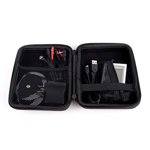 Travel Carrying Case Hard Cover Protective for Emp10 Hi-Dow, Tenstim Tens Unit Muscle Stimulator Water Resistant Shockproof Dustproof Case