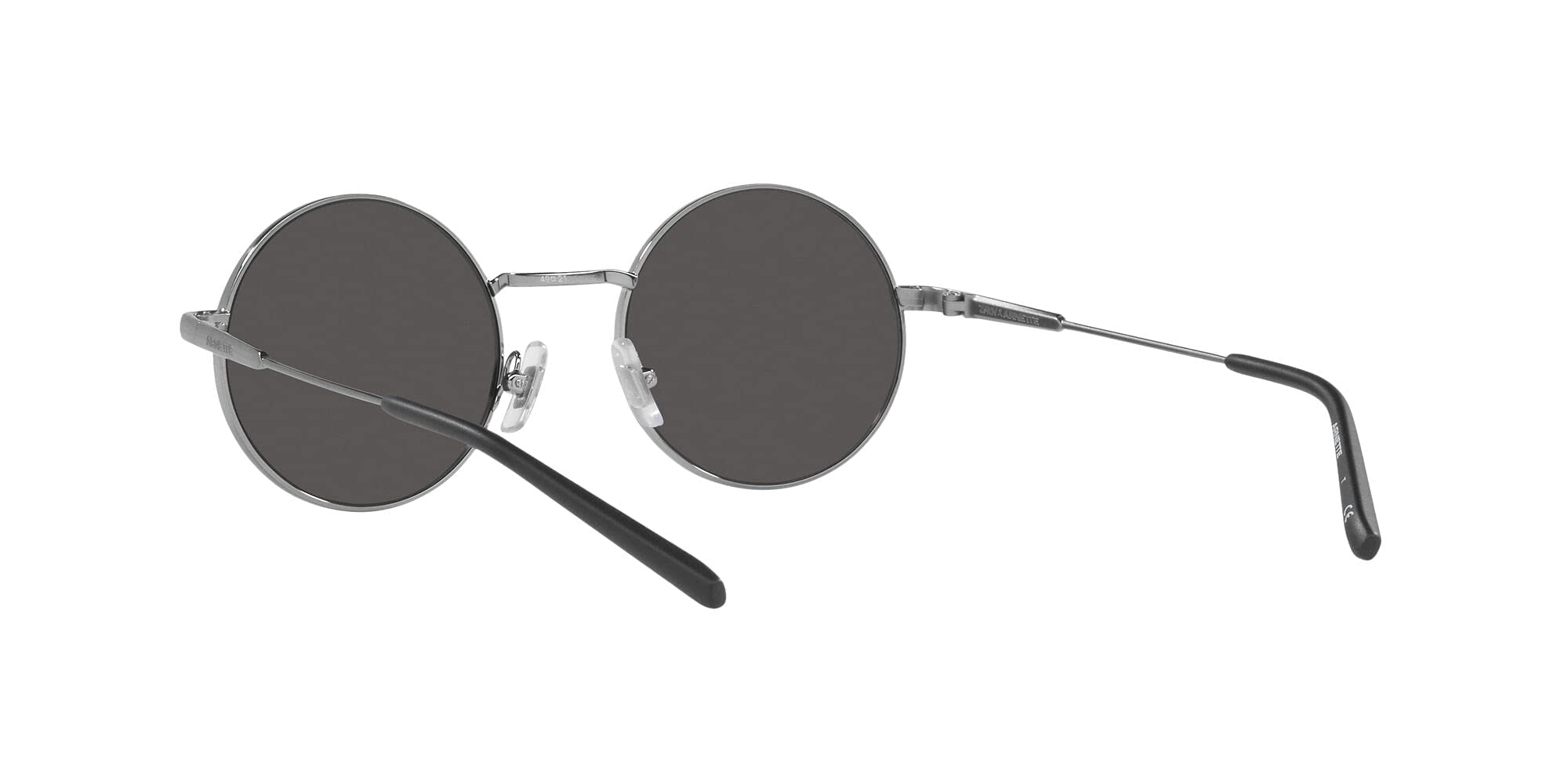 ARNETTE Man Sunglasses Brushed Gunmetal Frame, Dark Grey Lenses, 49MM