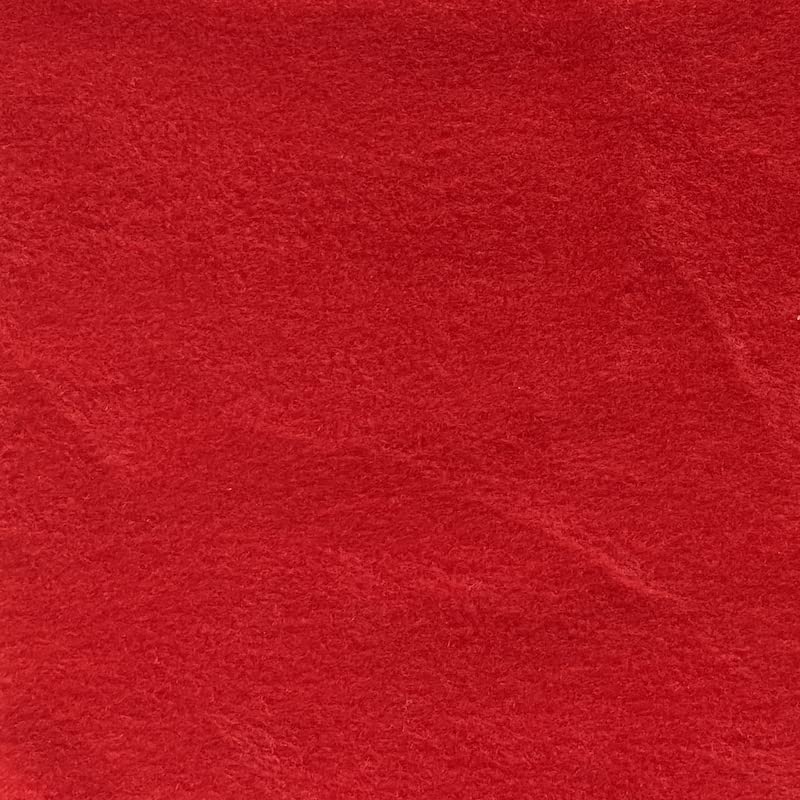 Christmas Solid Fleece No Sew Throw Kit - Red/Forest Green (50x60)