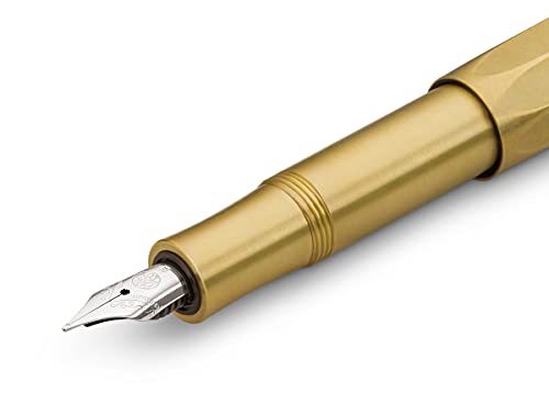 Kaweco Sport Fountain Pen, Spring Strength, Medium, Brass