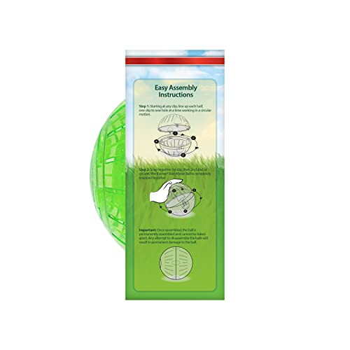 Kaytee 7" Dazzle Run-About Exercise Ball For Pet Hamsters & Gerbils