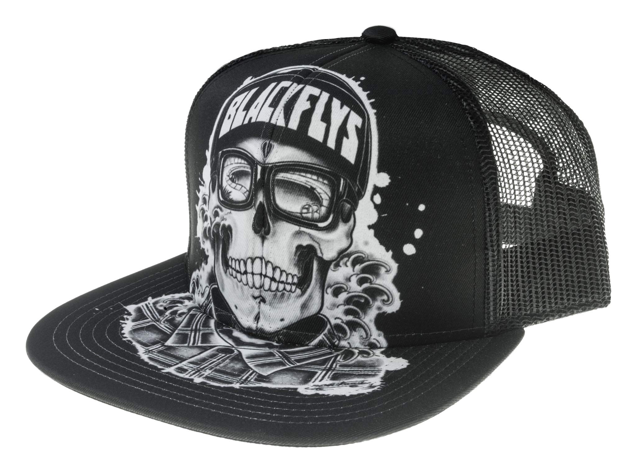 Black Flys Backyard Homie Flip-Bill Trucker Black