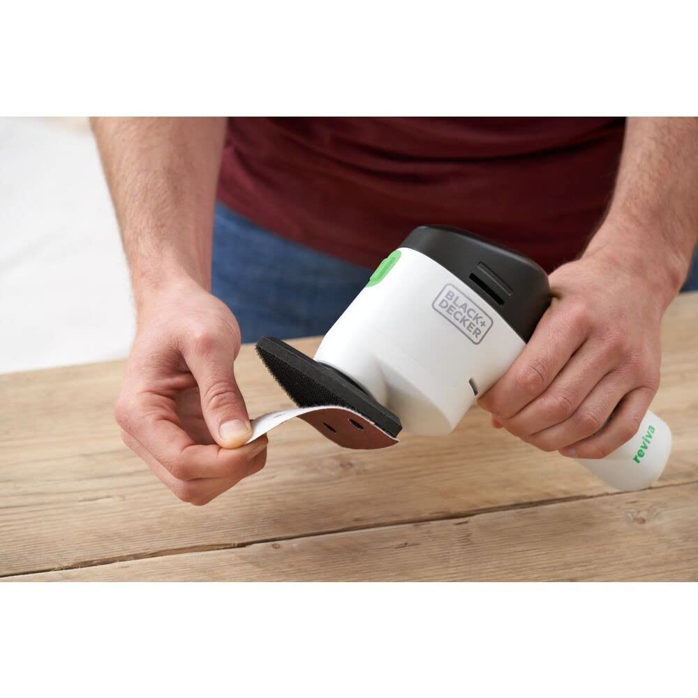 BLACK+DECKER REVIVA 12V MAX Cordless Detail Sander, White