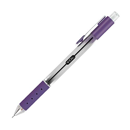TULĀ® - Pen - Retractable, Gel Pens, Needle Point, 0.7 Mm, Gray Barrel - 9.1" x 5.65" x 0.5" - Assorted - PK of 8