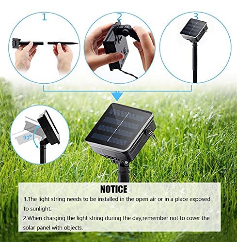 LED String Light Wedding Party Home Garden Bedroom Outdoor Indoor Wall Decorations(Solar String Lights)(Green Leaf Rattan Copper Wire lamp) (6.5 Feet)